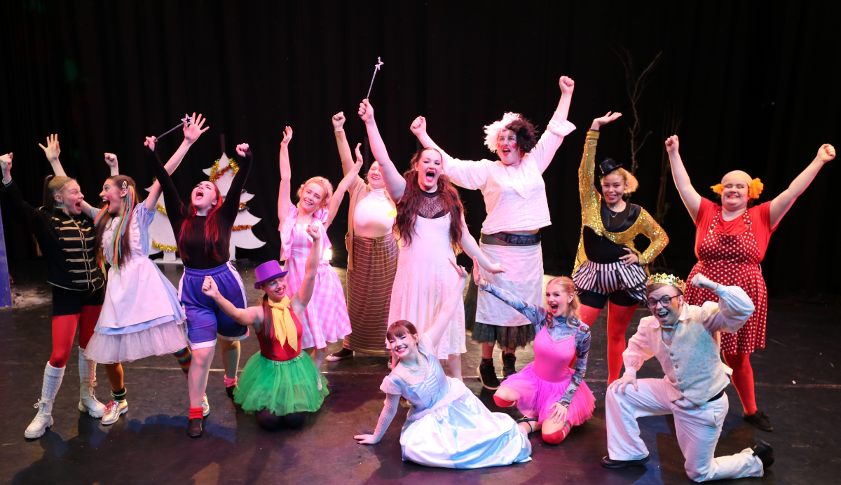 Local schools entertained by Performing Arts Panto! - News - Bury College