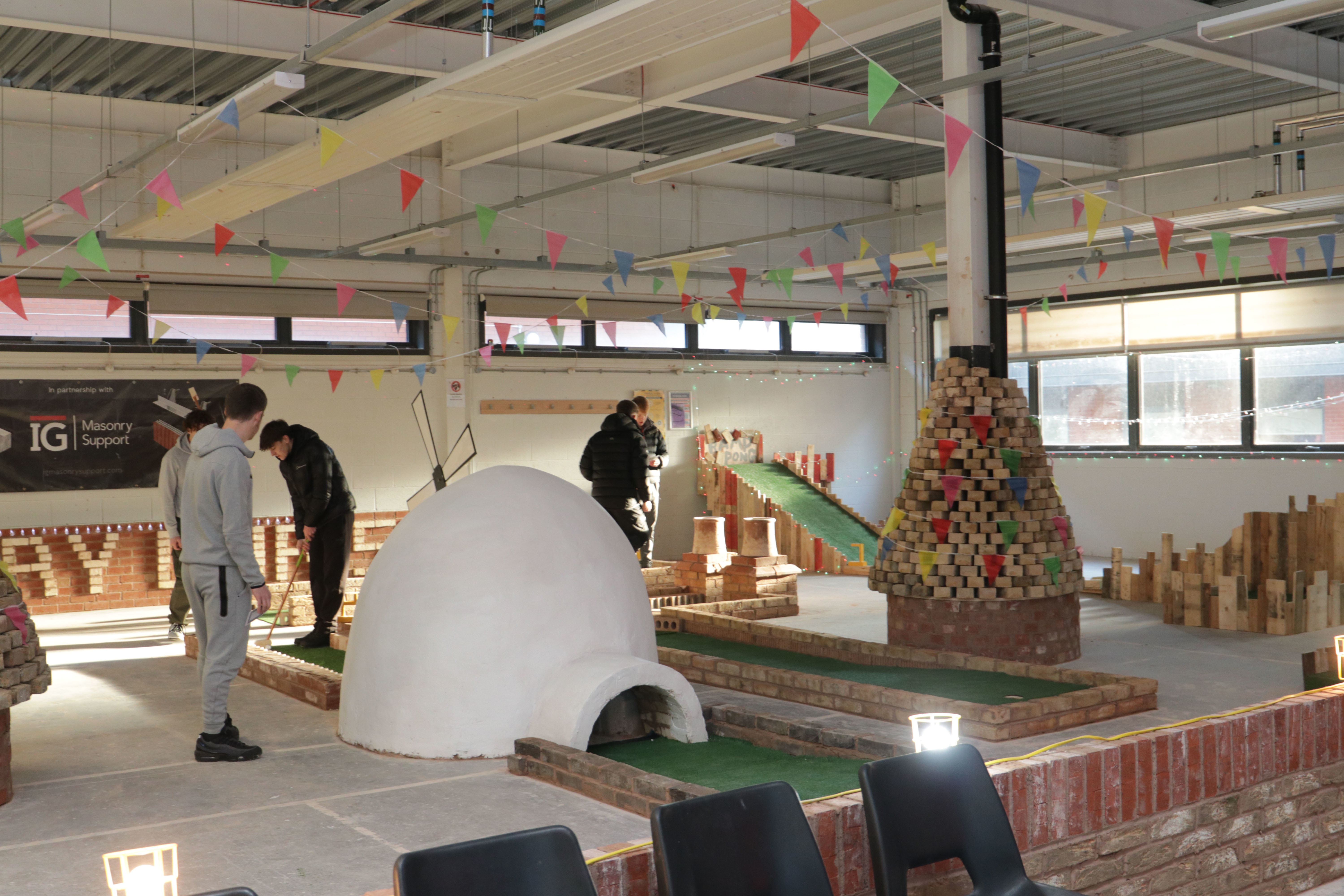 Construction students use skills to build Crazy Golf course - News ...