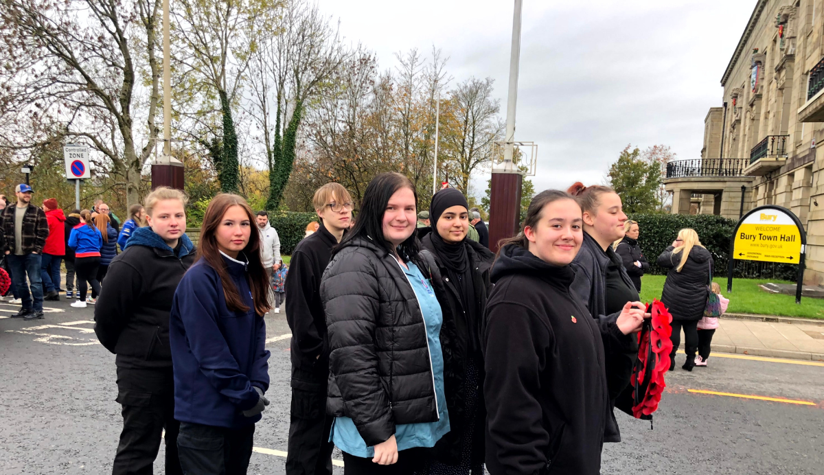 Bury College students honoured to be involved in remembrance ...